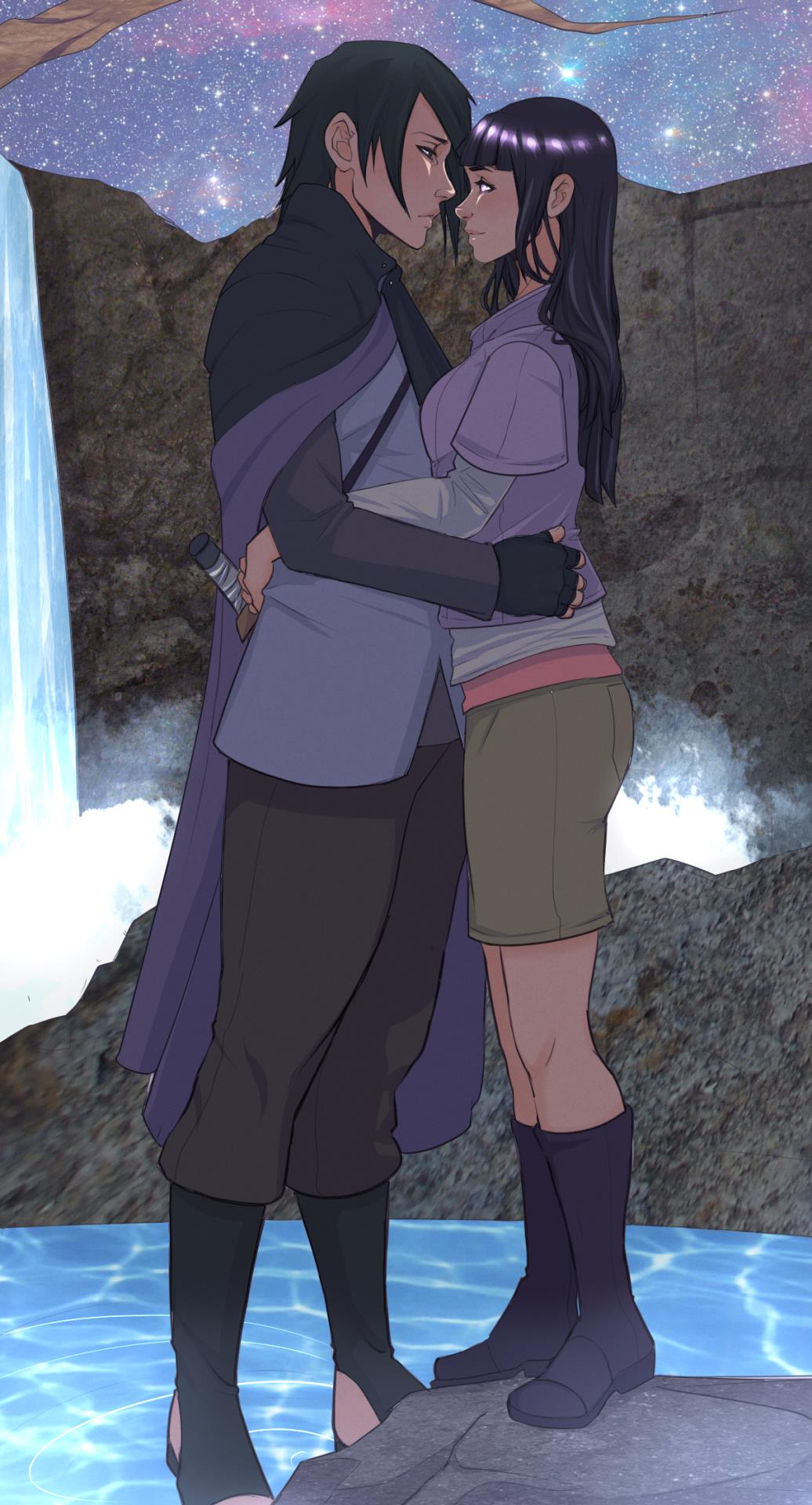 Sasuke Uchiha And Hinata Hyuga Kiss