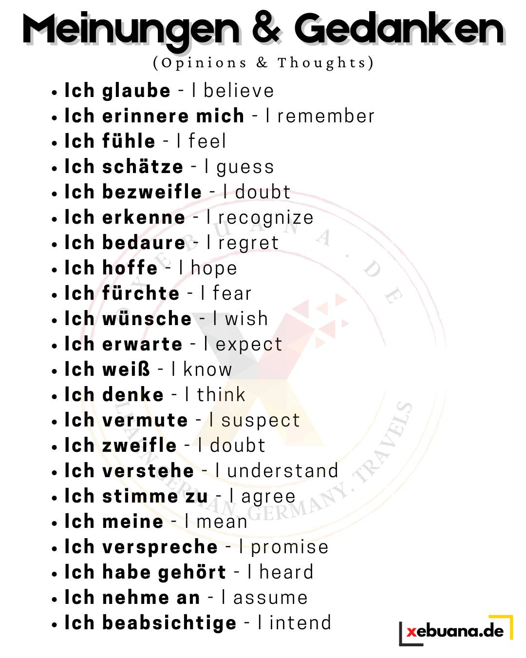 Xebuana.de - Meinungen & Gedanken Opinions & Thoughts These are common ...