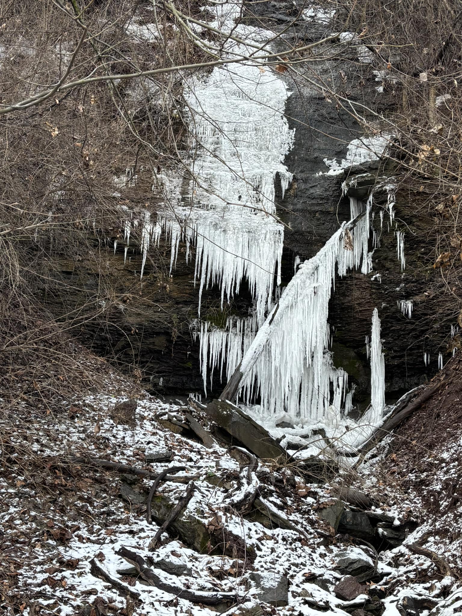 Steel - Waterfalls Ice formation My wife and I walked a short portion ...