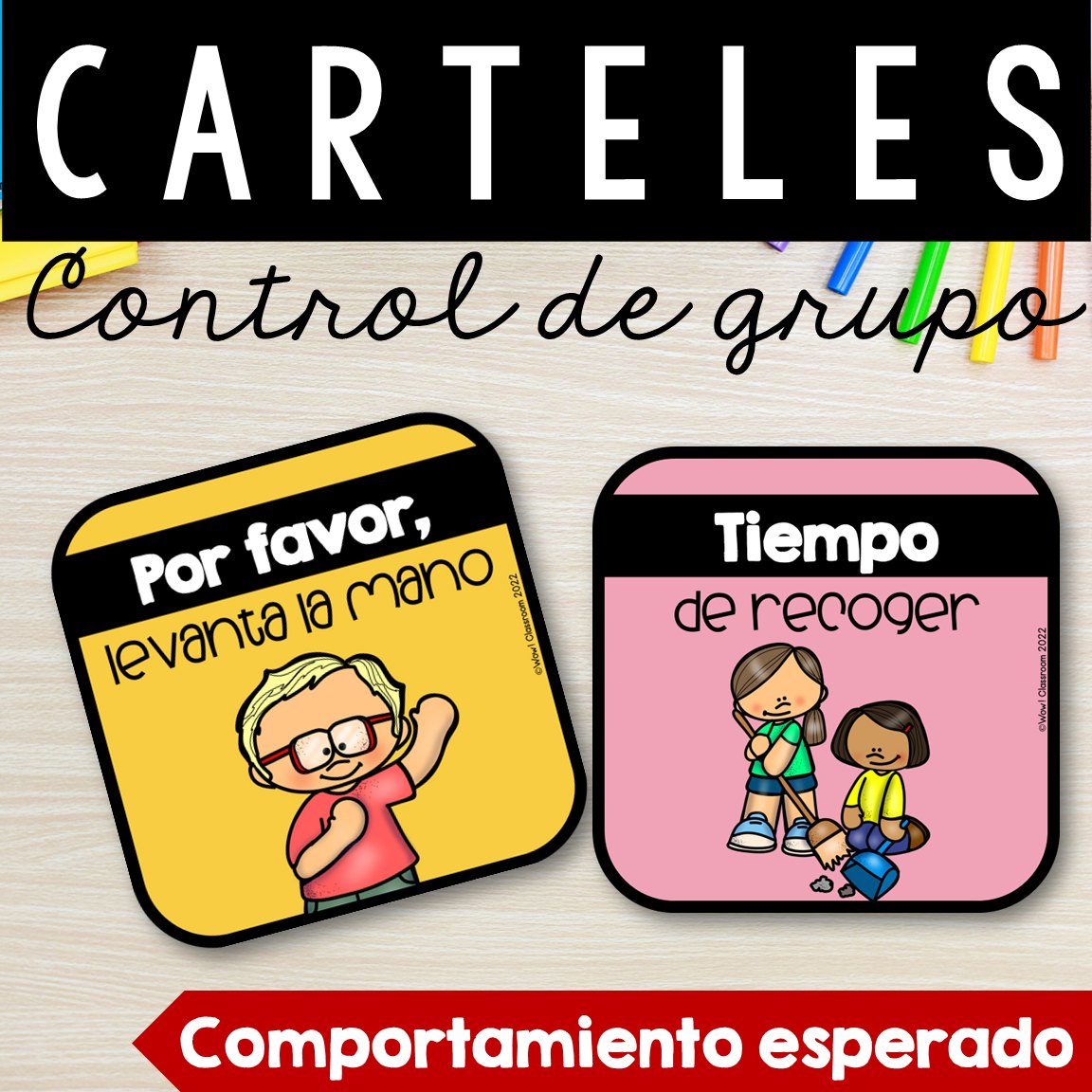 Wow Classroom - 🍎Carteles | Control de grupo ¿Tienes...