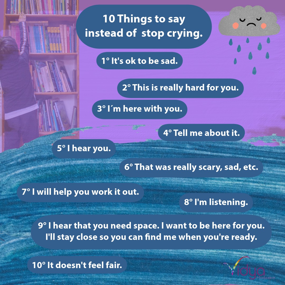 Vidya - 10 Things to say instead of stop crying. #yosoyvidya # ...