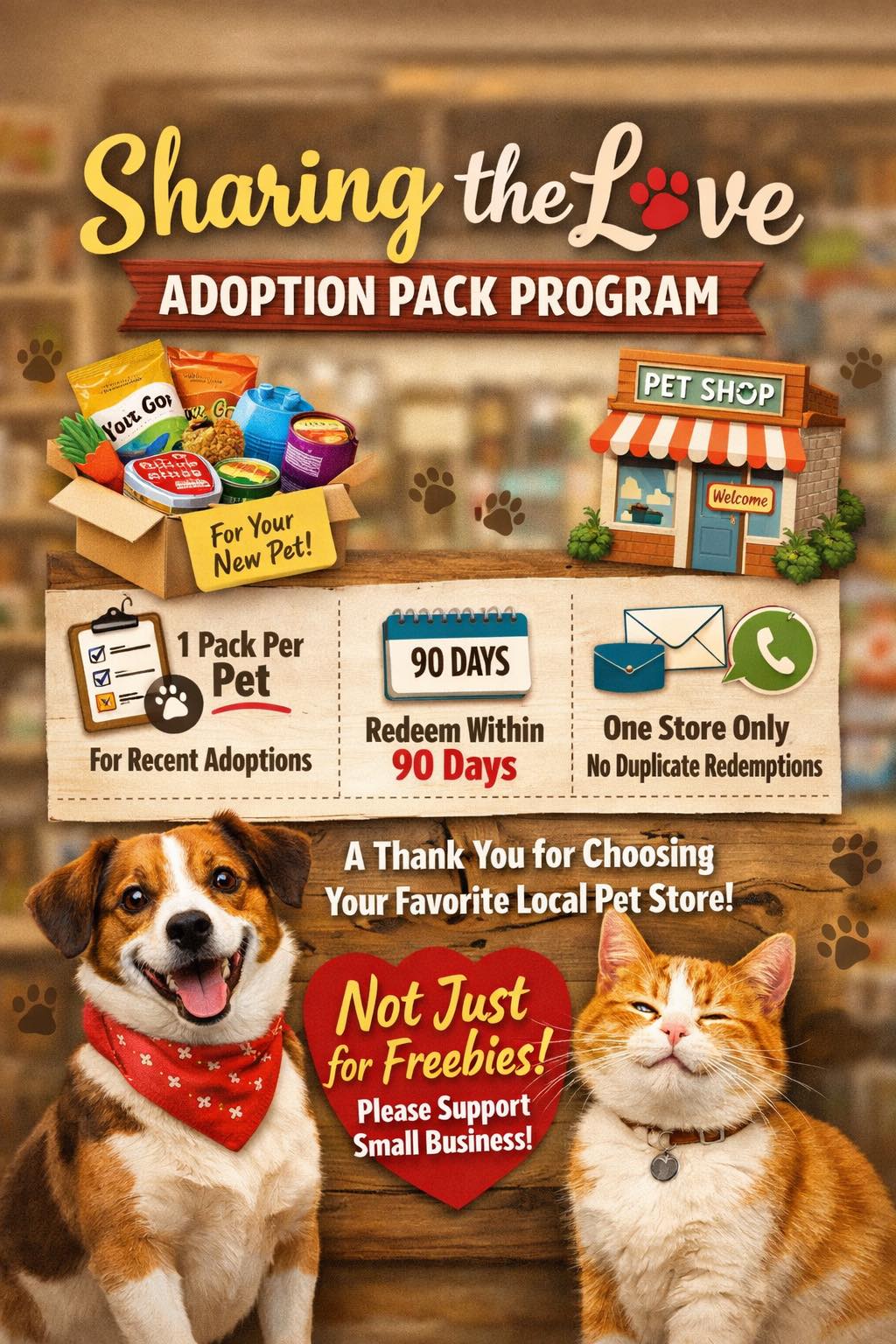 Woof - 📣 Important Update on Our Adoption Pack Program 🐾 We absolutely ...