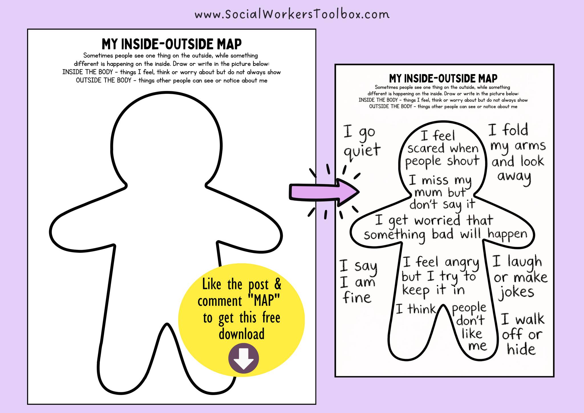 Social - This Inside-Outside Map is a practical worksheet that helps ...