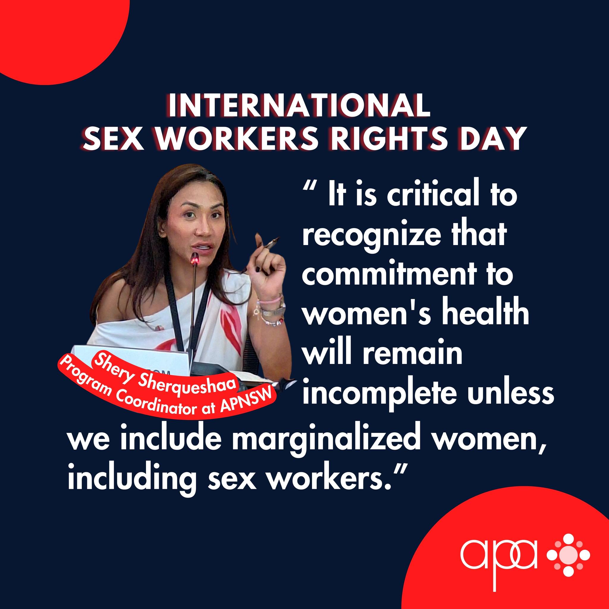 Asia 📢this Sex Workers Rights Day We Highlight The Asia Pacific 2515