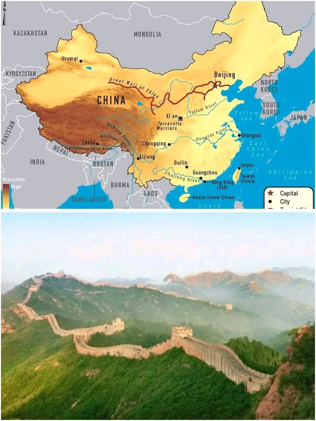 Geography - 🇨🇳⛰️⛩️ The Great Wall of China, one of humanity’s most ...