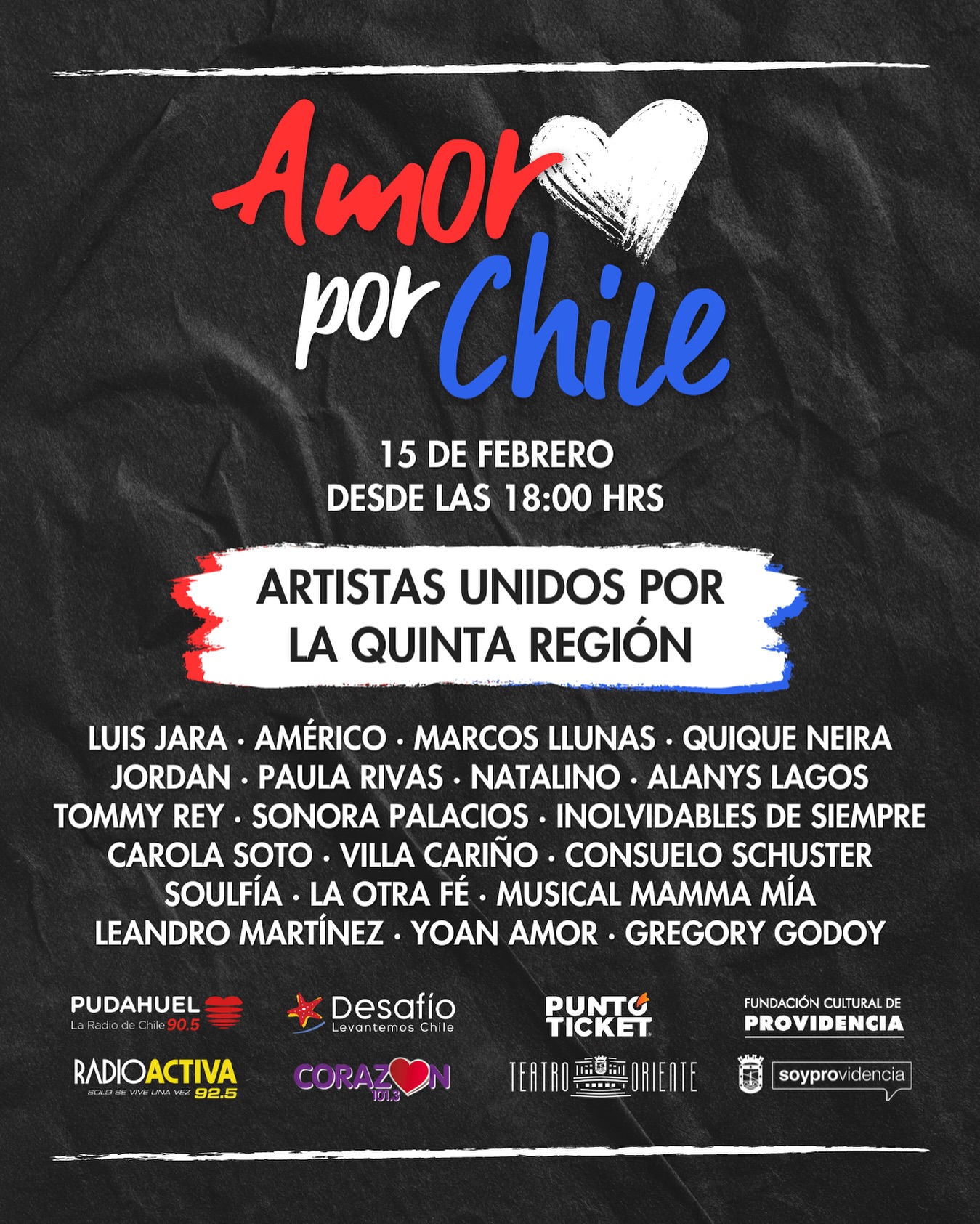 Luis - Amigos y amigas, los artistas chilenos nos hemos organizado para ...