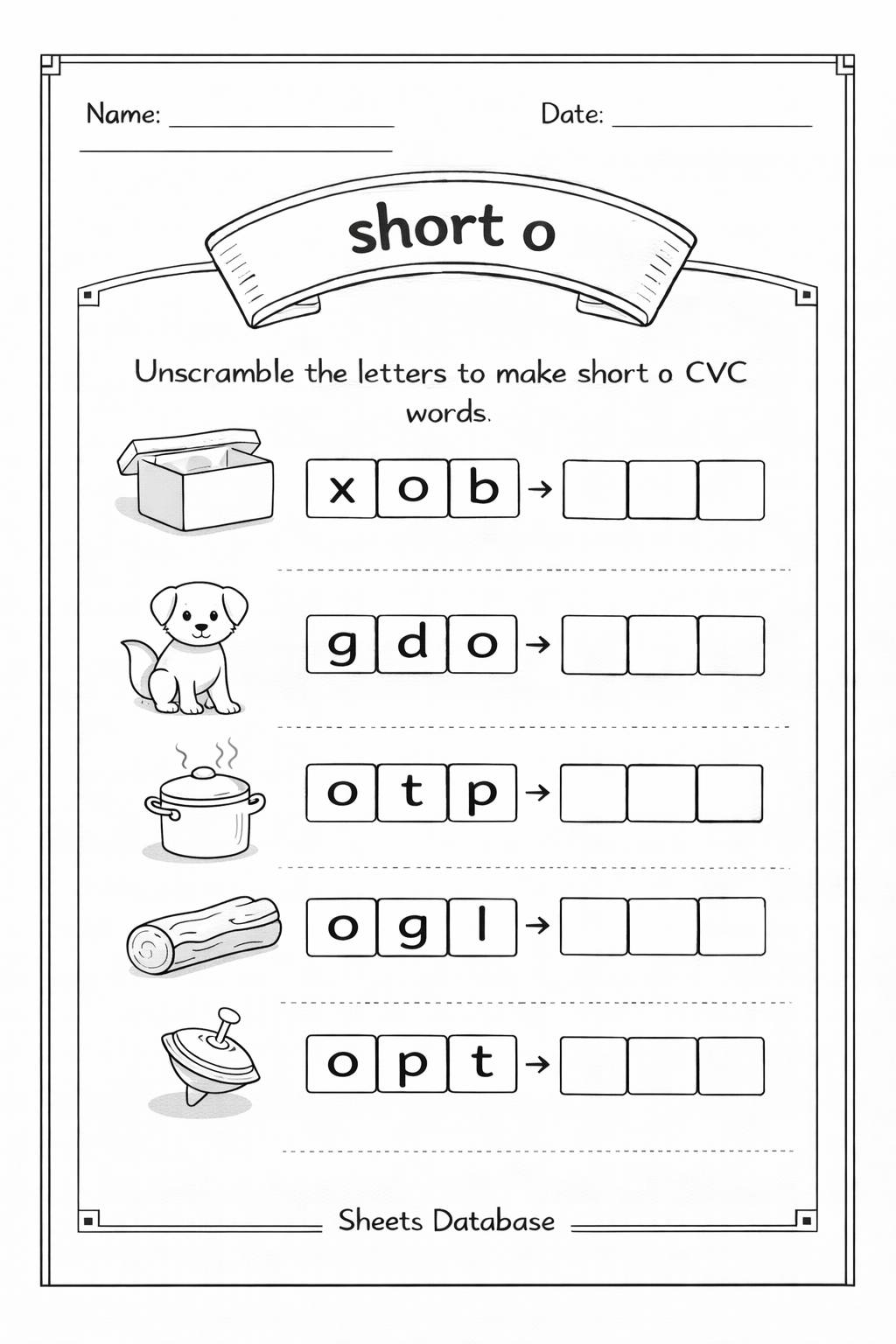 Sheets Database - 1st Grade Short Vowels CVC Worksheets ... | Facebook