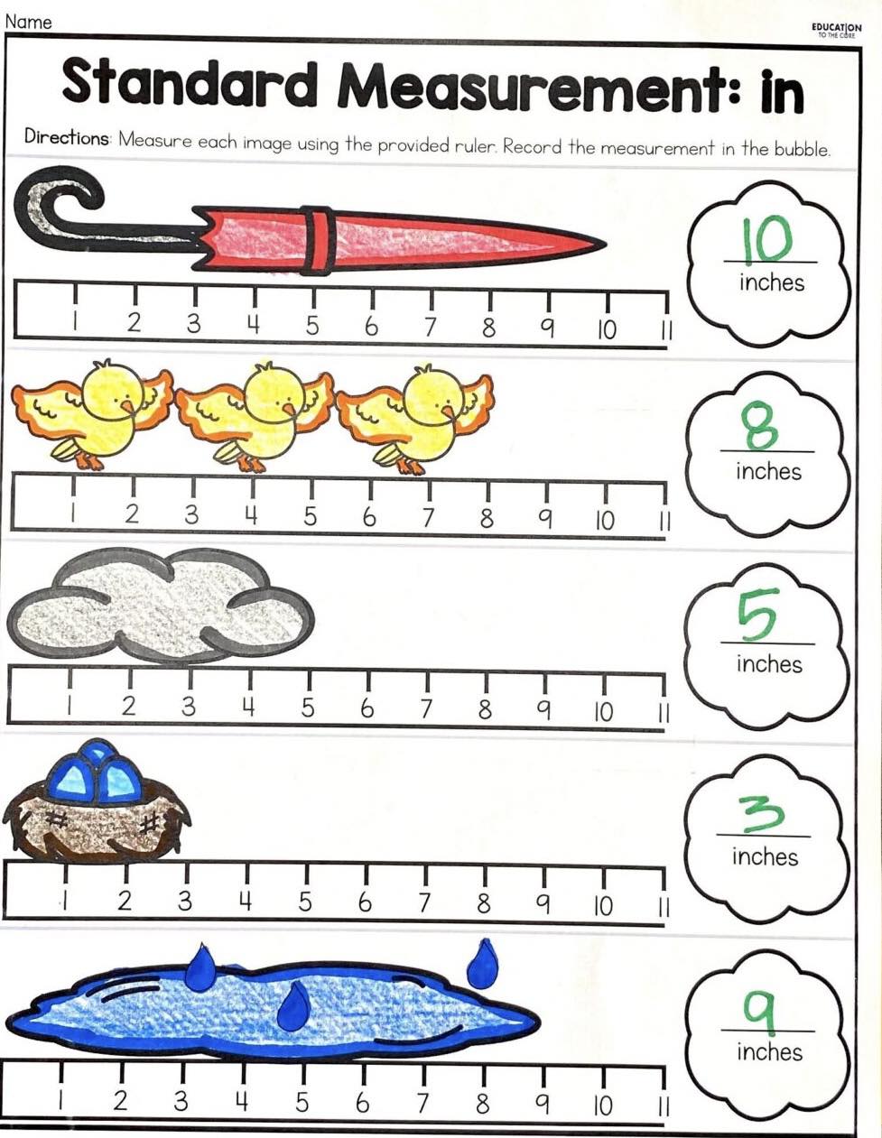 Here’s a fun spring measurement... - Education to the Core | Facebook