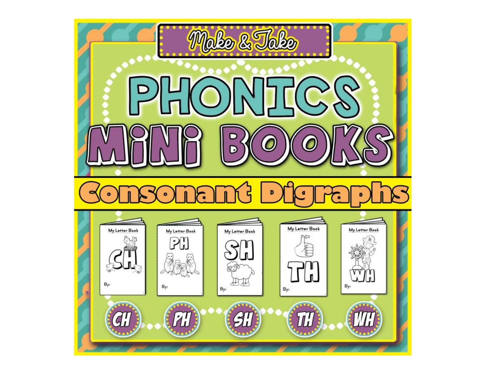 Fun Learning - #FREE #Phonics #minibook #consonantdigraphs...
