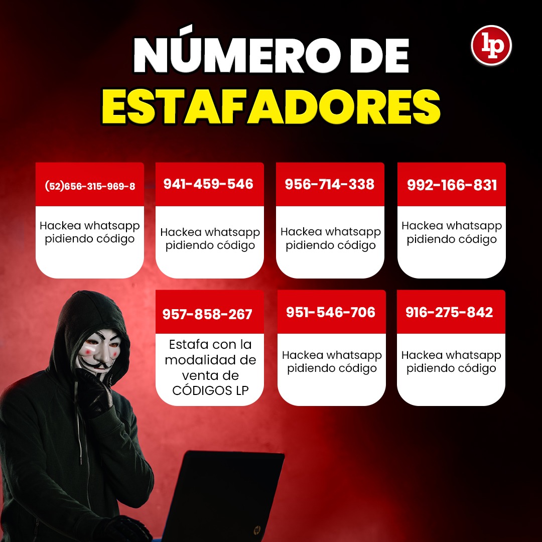 ⚠️ ¡NÚMEROS DE ESTAFADORES!... - LP - Pasión por el Derecho | Facebook