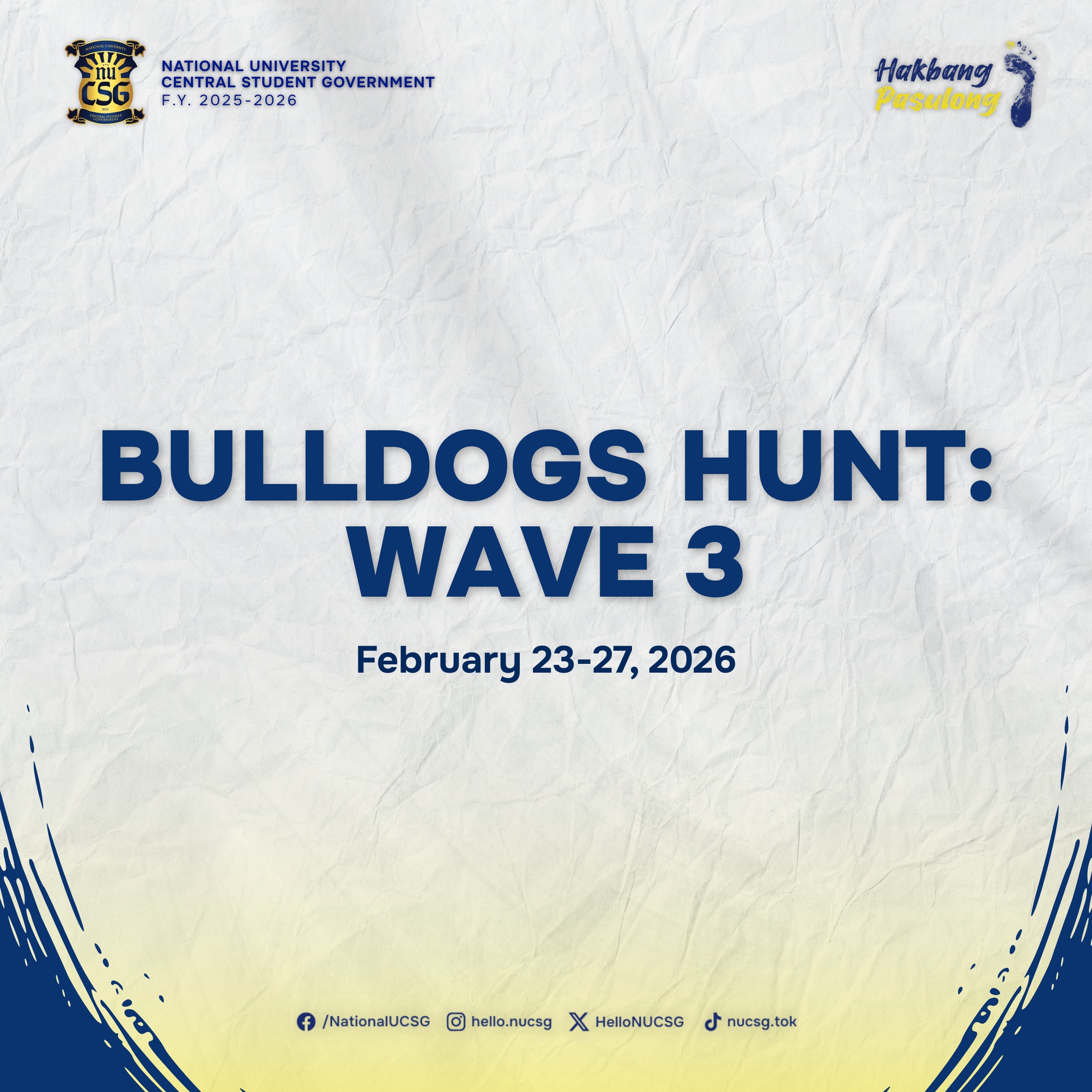 HAPPENING... - National University Central Student Government | Facebook