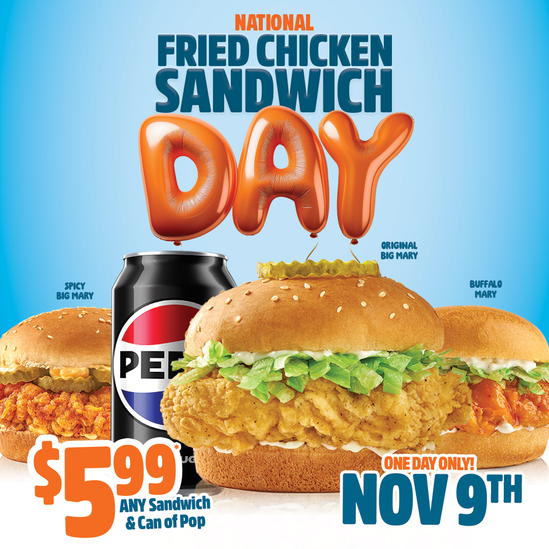 Mary Brown's - Nov 9 is National Fried Chicken Sandwich... | Facebook