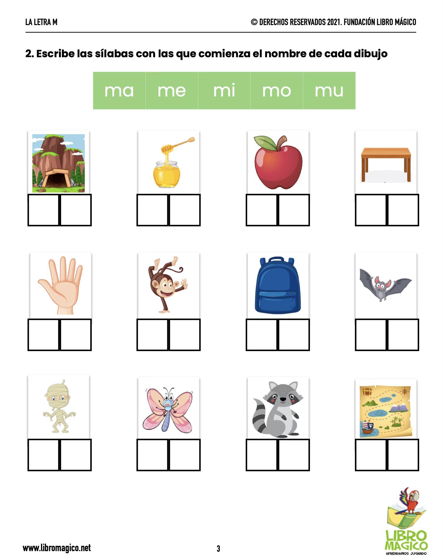 Refuerza las sílabas con M con... - Fundación Libro Mágico | Facebook