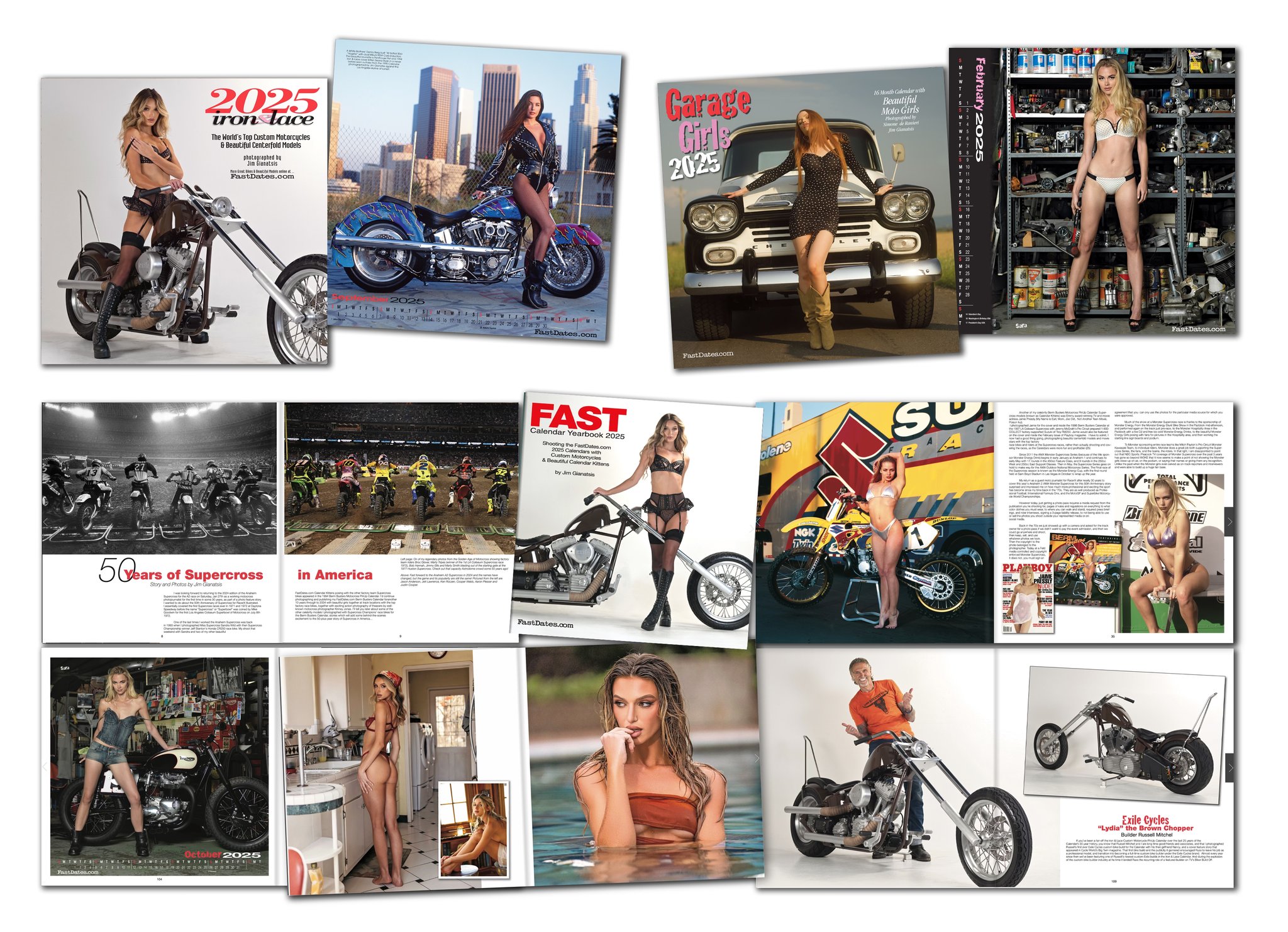 Los Order The New 2025 Calendars Iron And Lace Custom 2549