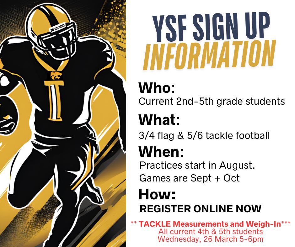 2025/2026 5th & 6th Grade Tackle Weigh-In + Measurements