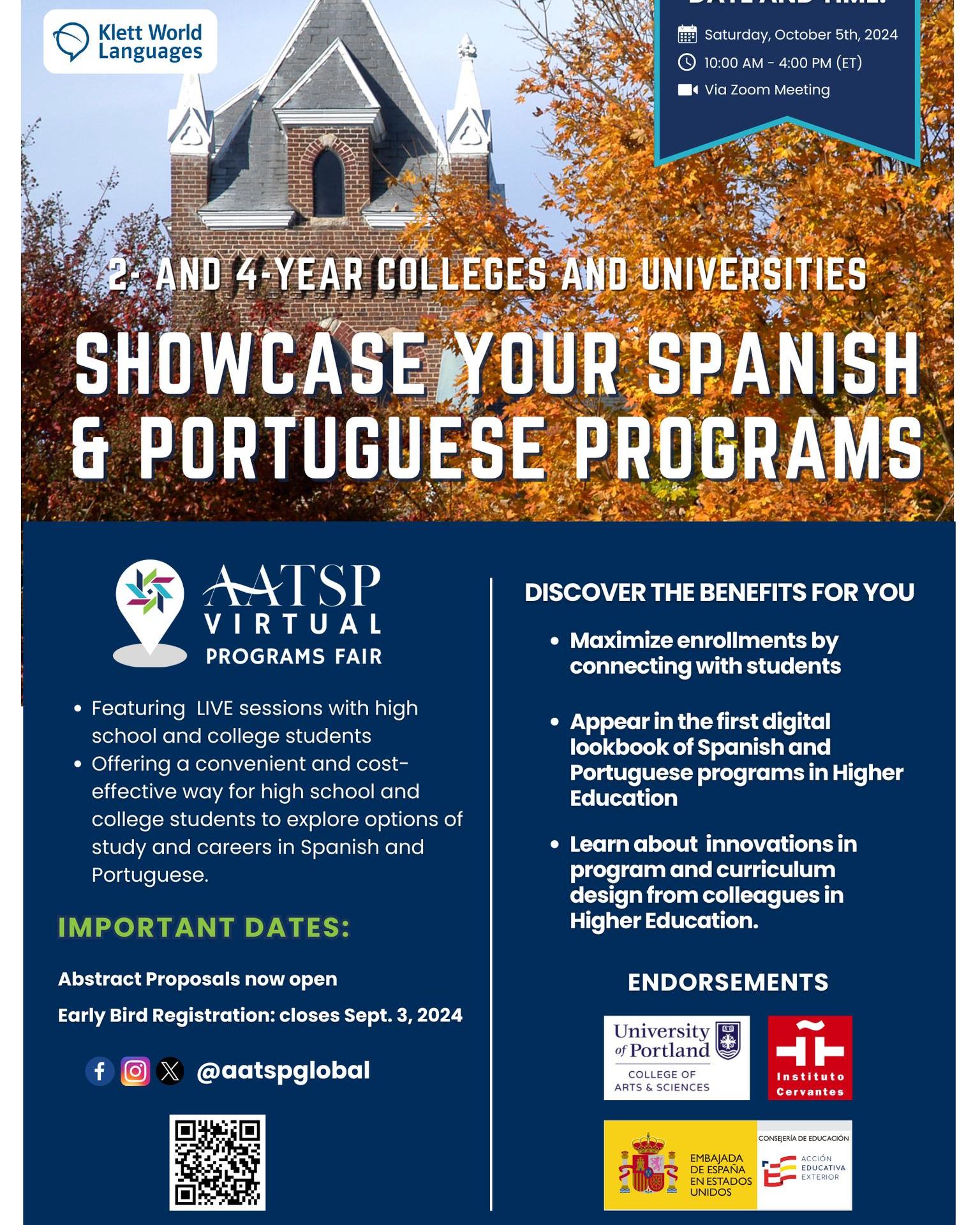 🎓📢 Attention educators! The Virtual Programs Fair is your opportunity ...