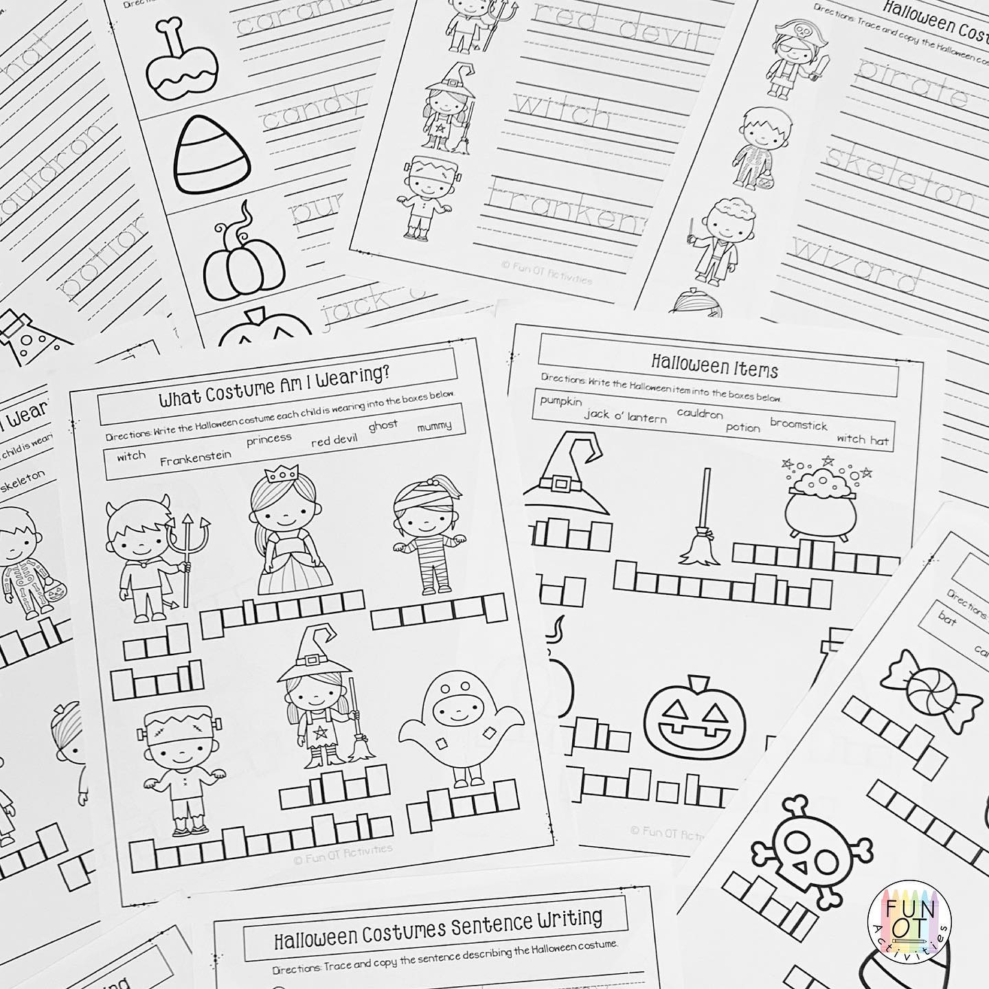 Halloween No-Prep Handwriting... - Fun OT Activities
