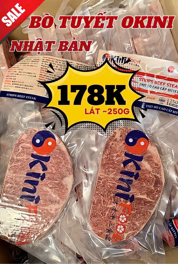 BÒ TuyẾt Okini NhẬt BẢn 💨 SiÊu MỀm Sashimi King Tphcm