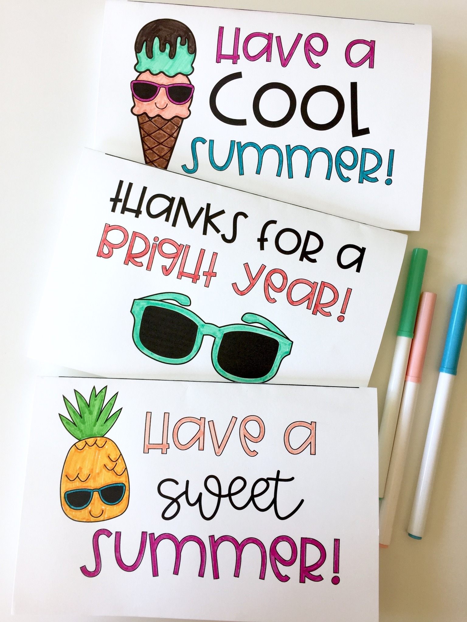 These colorable end of the year... - The Designer Teacher