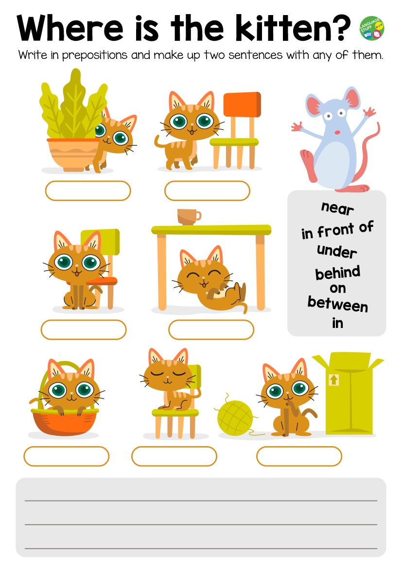 Language Stuff - 🧶 Refresh the prepositions of place with...