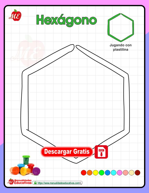 ME - Figuras geométricas para trabajar con plastilina. ⭕️LÁMINAS ...