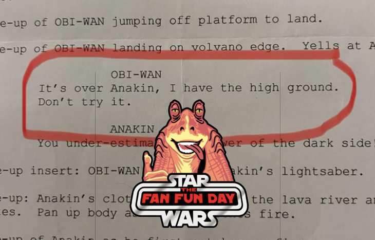 Jedi - Win a Page from Nick Gillard's Revenge of the Sith Script at ...