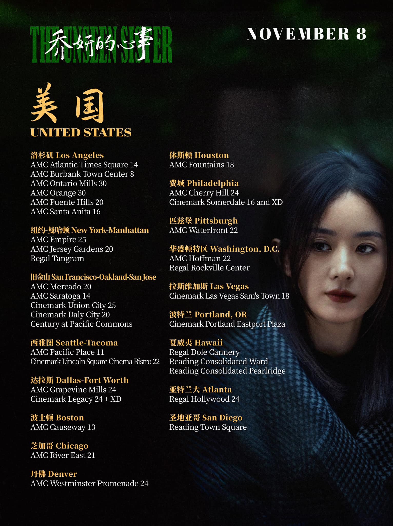 Asian 《the Unseen Sister 喬妍的心事》starring Zhao Li Ying 趙麗穎 Xin Zhi Lei