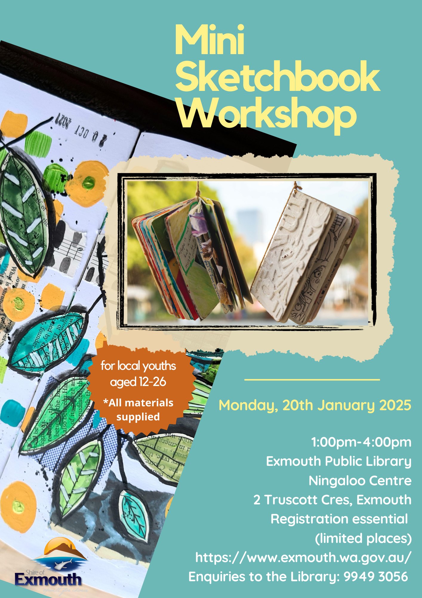 Shire - MINI SKETCHBOOK WORKSHOP 🖌️ The Exmouth Library in ...