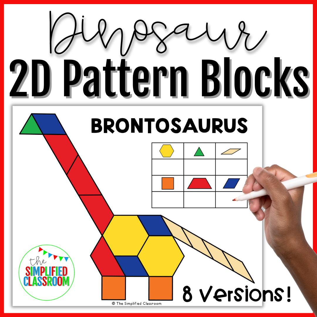 Mix dinosaurs and shapes for an... - The Simplified Classroom | Facebook