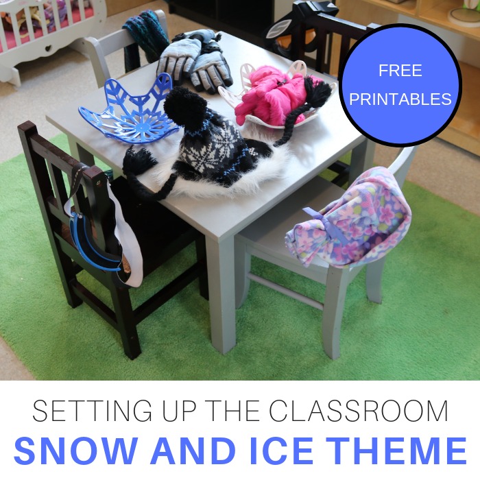 Check out how our classroom is set up for the snow and ice theme ...