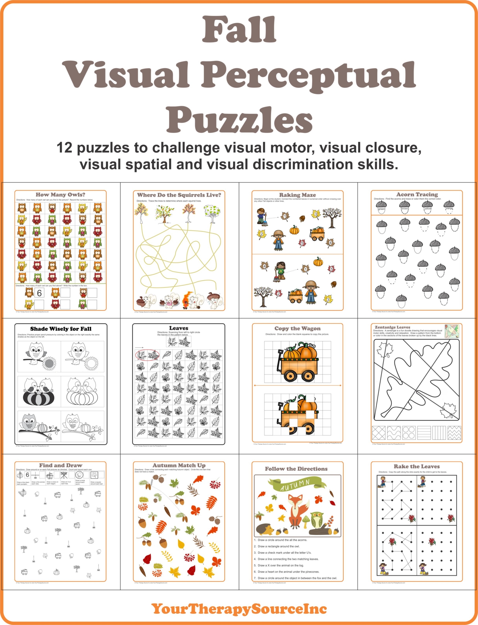 🍂 Fall-Themed Visual Perceptual... - Your Therapy Source | Facebook