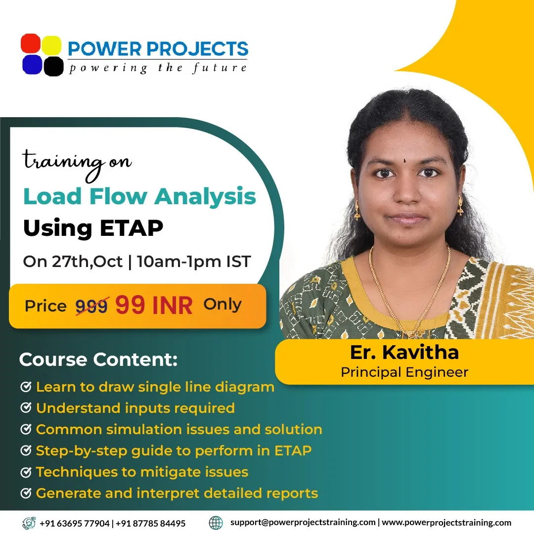 Power Projects How To Perform Load Flow Analysis Using 9292