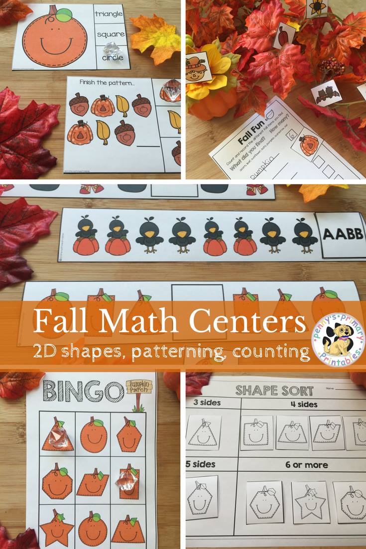 I love these fall math... - Penny's Primary Printables