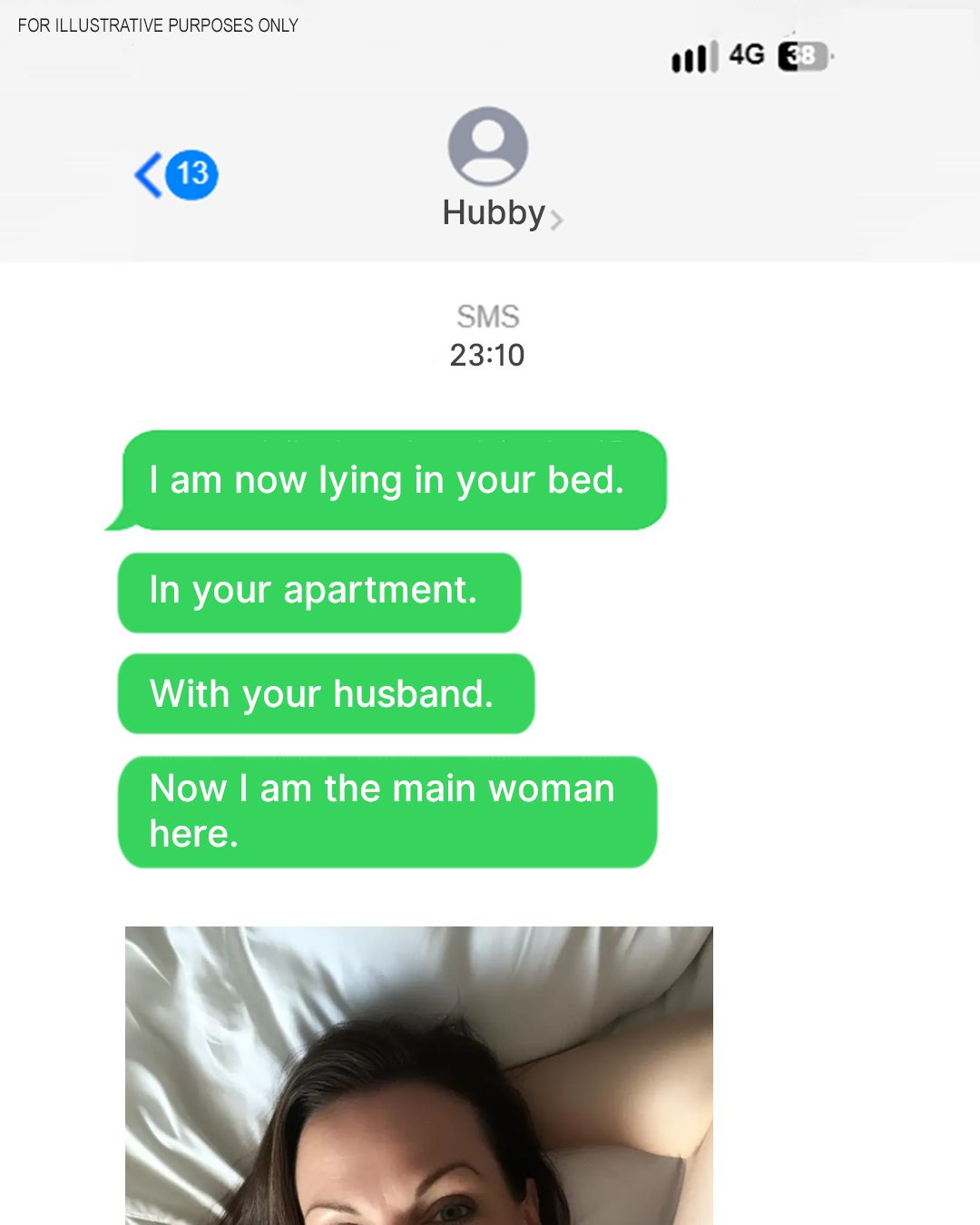 Dark Humor I Got A Message From My Husbands Lover While On A Business Trip — Her Photo