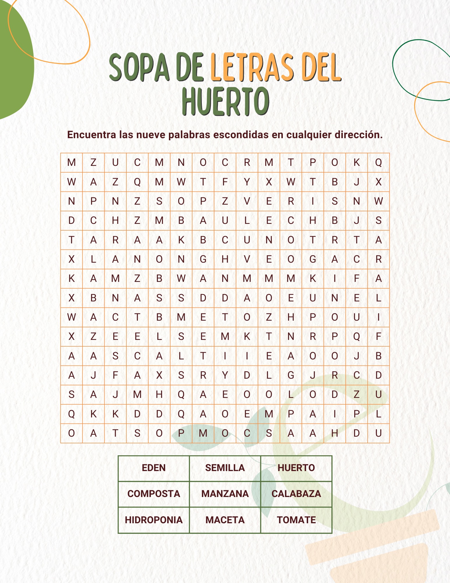 Sopa De Letras Sobre El Suelo 30 Fichas De Entrenamiento Cognitivo