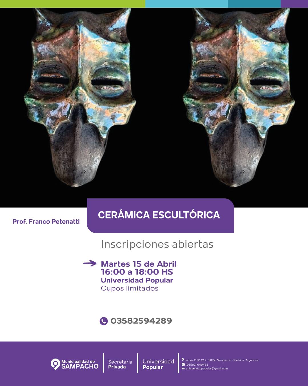Municipalidad 🔹𝐂𝐄𝐑𝐀́𝐌𝐈𝐂𝐀 𝐄𝐒𝐂𝐔𝐋𝐓𝐎́𝐑𝐈𝐂𝐀🔹 🎨 Taller Con El 𝐏𝐫𝐨𝐟 𝐅𝐫𝐚𝐧𝐜𝐨 2260
