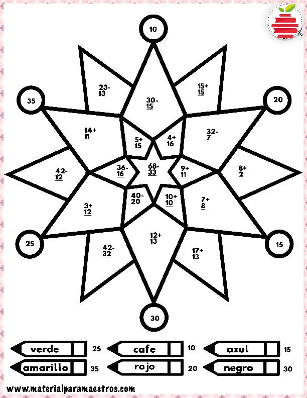 Actividad De Calcula Y Colorea Material Para Maestros 5212