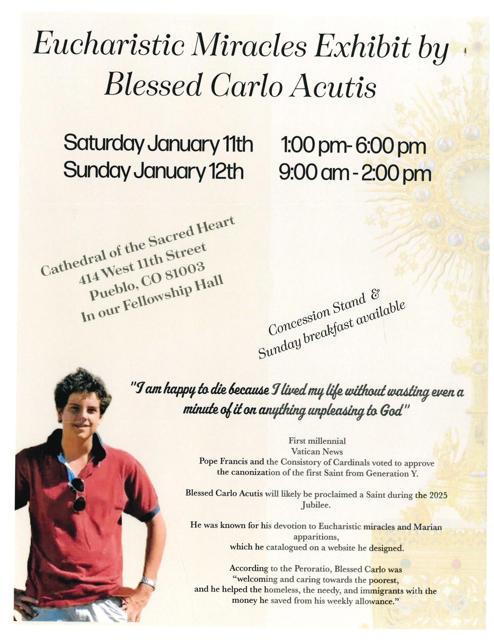 Christ - Eucharistic Miracles Exhibit by Blessed Carlo Acutis at ...