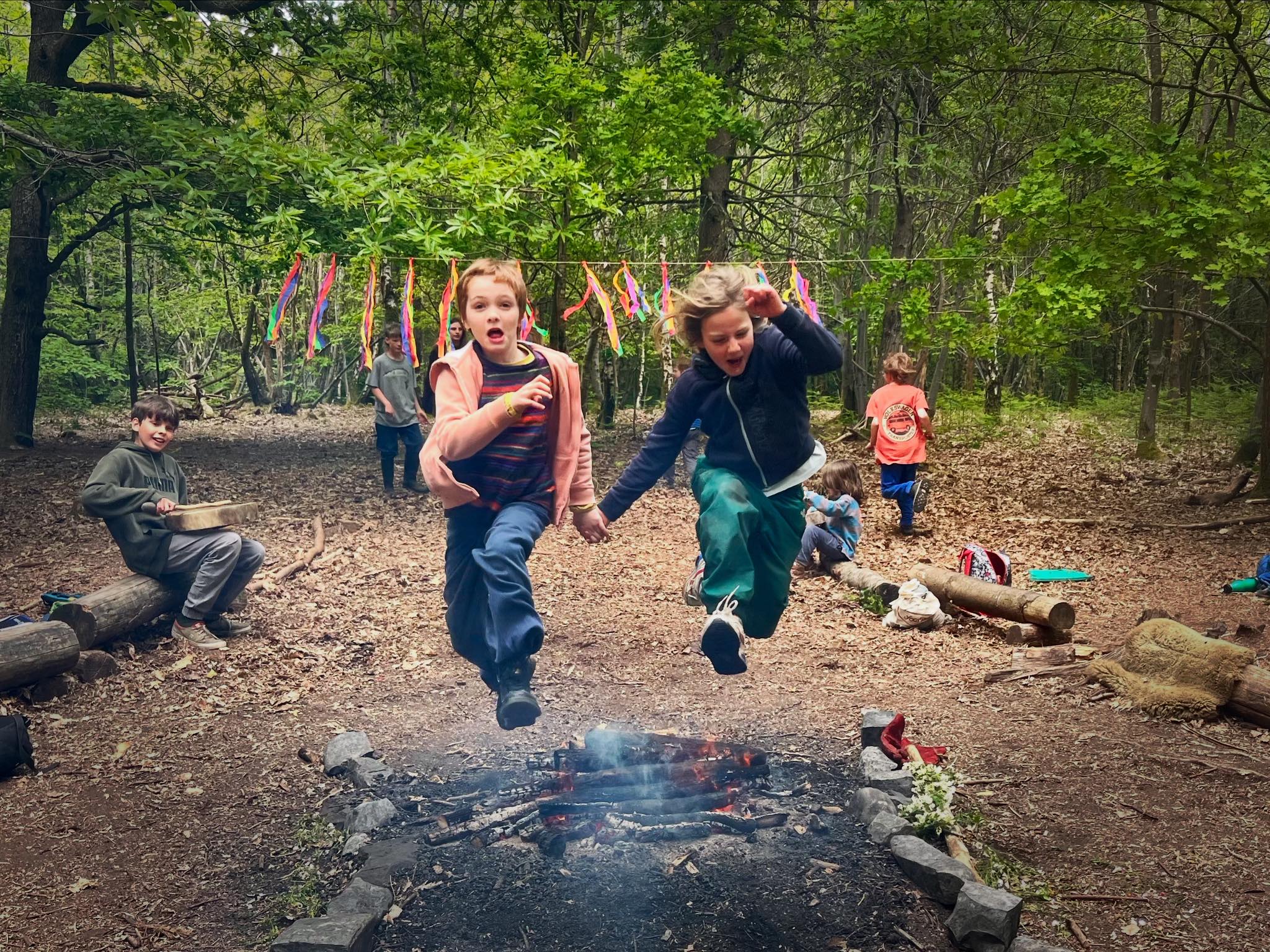 Project Rewild - 🔥 Beltane Fire Jumping! 🔥 Laughter,... | Facebook