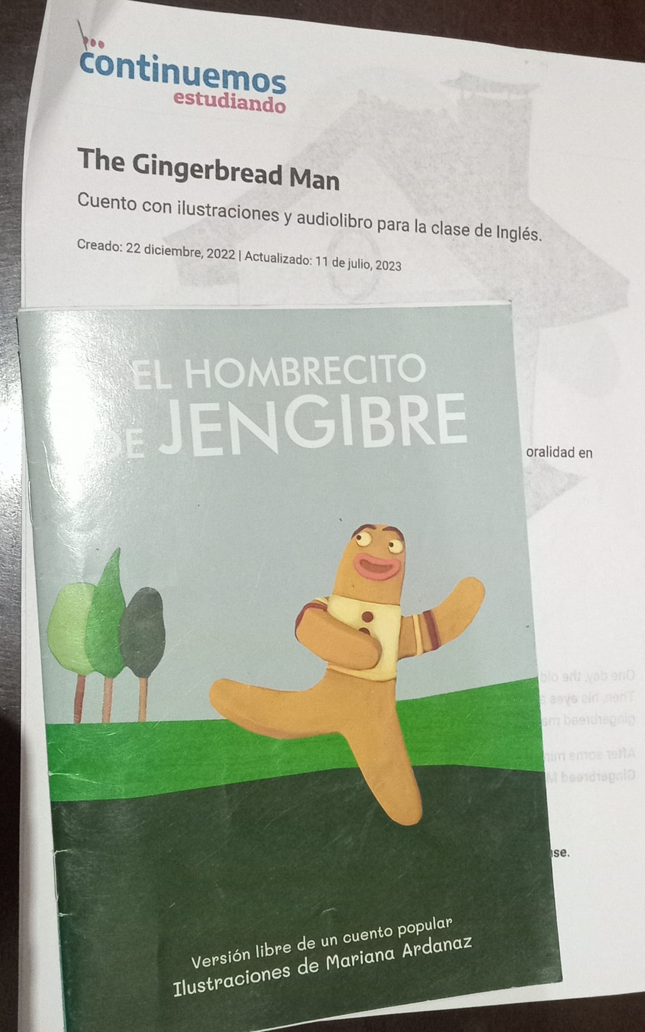 "The Gingerbread man" o "El... - Primaria 28 Marcos Sastre